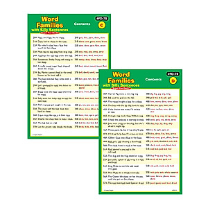 Super Duper Publications | Word Families with Silly Sentences Fun Deck Flash Cards | Educational Learning Resource for Children