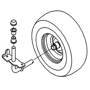 HD Switch 726-0341 741-0660A 926-0341 Steering Spindle Caster Bushing Rebuild Kit fits Troy-Bilt MTD Craftsman White Yard-Man Ryobi TroyBilt Huskee Yard Machine