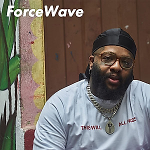 ForceWave Silky Durag for Men Wave Cap Satin Dorag for Men Women 360 Wave Black