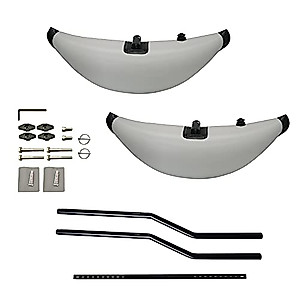 2PCS Inflatable Outriggers, Kayak Outrigger Inflatable Fishing Boat Stabilizer Pontoon Float Tube Kit