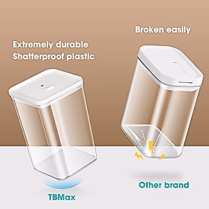 TBMax Dog Treat Container with Airtight Lids | 6 Pieces Plastic Dog Food Storage Containers Set | Pet Treat Jar for Dog Snacks Cat Treat Bird Seed