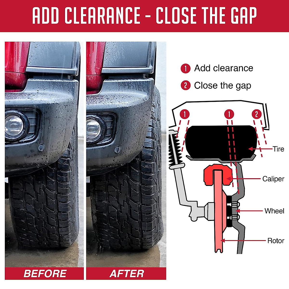 Wheel Accessories Parts 2 Pcs Hub Centric Wheel Spacers 8 on 170mm 2" Thick M14 x 1.5 Thread Stud 124.9mm Hub Fits 2003+ Ford F250 F350 Super Duty Single Rear Wheel | 03-05 Dually Rear Wheel Front