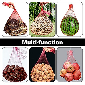 Melon Hammock Watermelon Nets, Heavy Duty Watermelon Net for Garden Melon Net for Trellis Vertical Garden Growing, Honeydew Melon Nets with Drawstring, 50Pcs (16-22lbs)