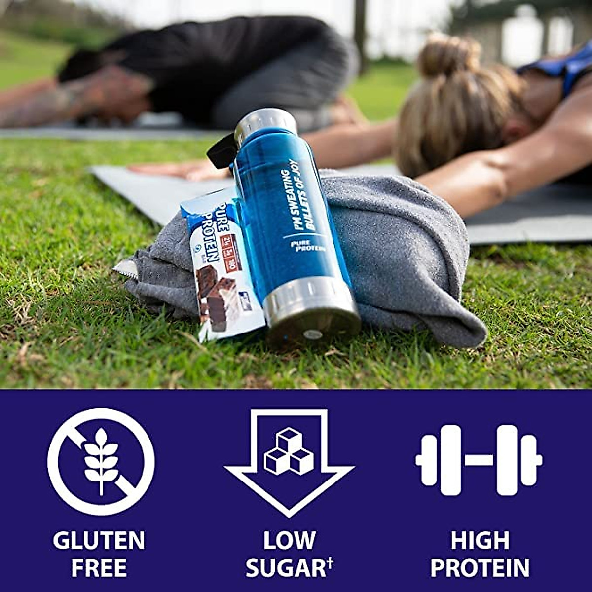 Pure Protein Bars, Chewy Chocolate Chip, Chocolate Deluxe, Chocolate Peanut Butter - Box of 6-3 Boxes - 1 Box of each flavor