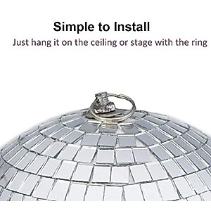8" Mirror Disco Ball Great for a Party or Dj Light Effect Christmas