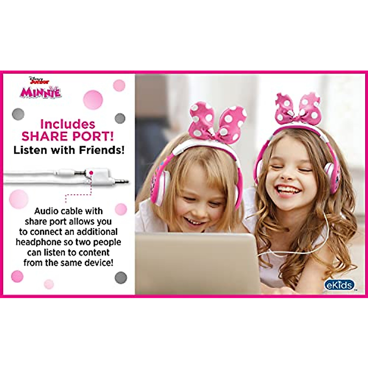 eKids IHOME Minnie Mouse Headphones