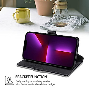 Fansipro Wallet Folio Case for Samsung Galaxy S9 Plus, Premium PU Leather Slim Fit Cover for Galaxy S9 Plus, 1 Card Slot, Handy, Black