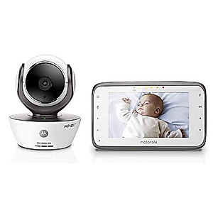 Motorola MBP854CONNECT Dual Mode Baby Monitor with 4.3-Inch LCD Parent Monitor and Wi-Fi Internet Viewing, 720p
