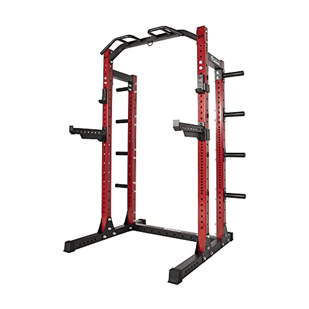 Signature Fitness SF-SS1 1,000 Pound Capacity 3” x 3” Power Rack Squat Stand, Includes J-Hooks and Safety Spotter Arms, Optional Conversion Kits, Half Conversion kit Only
