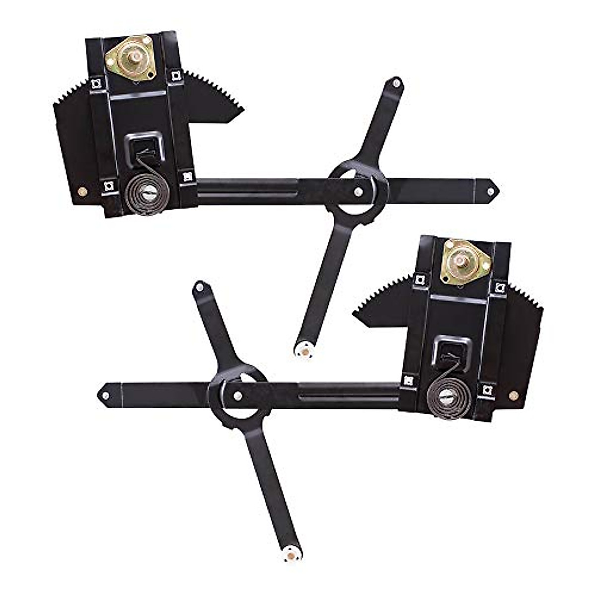 Brock Replacement Driver and Passenger Set Front Manual Window Lift Regulators Compatible with 1977-1991 Blazer Jimmy Suburban C/K/R/V Pickup Truck