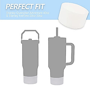 Zuosiba 2 Pcs Protector Silicone Boot for Water Bottles, Anti-Slip Tumbler Sleeve Cover Compatible with All Water Bottles with Bottom Width of 2.9-3in