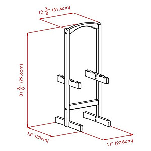 Winsome Nathan 5-PC Set Cappuccino Snack Table 23.7x15.83x25.51