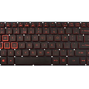 SUNMALL Replacement Keyboard with Backlit Compatible with Acer AN515-31 AN515-41 AN515-42 AN515-51 AN515-52 AN515-53 N17C1 Black US Layout