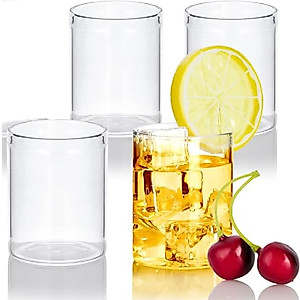 JUVITUS 10 FL oz Premium Borosilicate Clear Glass Tall Highball Glass Tumbler (4 Pack)