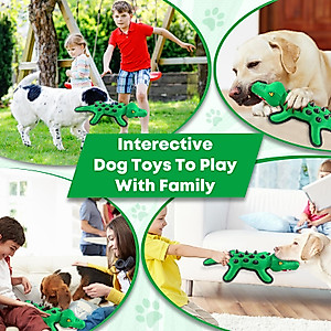Fuufome Squeaky Dog Toys for All Breeds:Interactive and Puppy Teething Toys with Upgraded Fabric-Stuffed Animals Dog Toys for Boredom and Stimulating to Keep Them Busy
