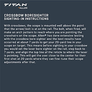 Allen Company Titan™ Crossbow Red Laser Boresighter, Gray/Orange