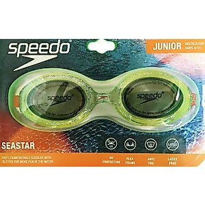 Speedo Junior Seastar Googles: Yellow with Glitter