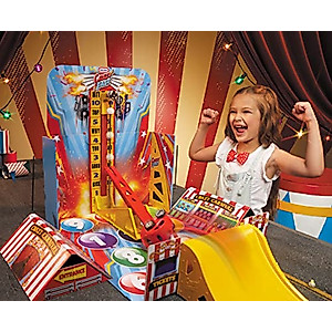 Little Tikes Crazy Fast Flip & Fly Carnival Playset with One Exclusive Pullback Toy Car Vehicle, Goes up to 50ft!