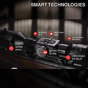 X-Sight-4k Pro 5-20x Smart Day/Night Scope w/Full HD Video rec, Smooth Zoom, Bluetooth and Wi-Fi (Streaming, Gallery & Controls)