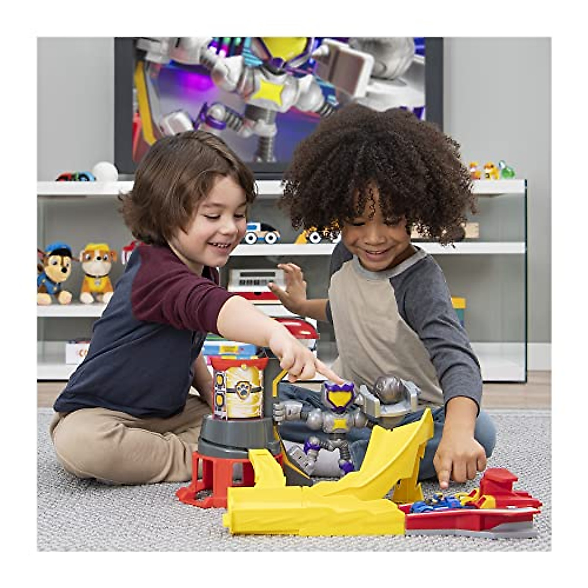 Paw Patrol, True Metal Mighty Meteor Die-Cast Track Set with Exclusive Chase Vehicle, 1:55 Scale