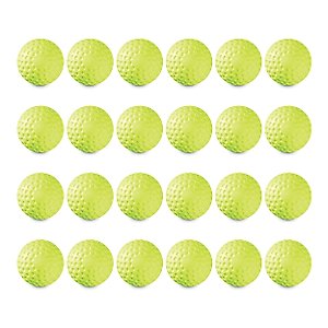 Jugs Sting-Free Dimpled Game-Ball Yellow Softballs – 2 Dozen (12-Inch)