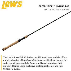Lew's Speed Stick 7'-1 Medium Spinning Rod
