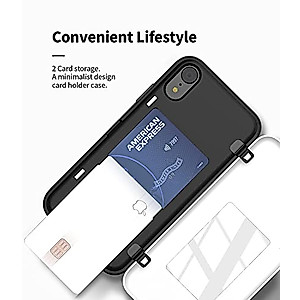 GOOSPERY for iPhone XR Wallet Case with Card Holder, Protective Dual Layer Bumper Phone Case (Noyisin Character Design-Stop Calling Me) - Yellow