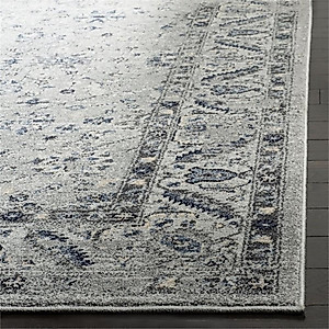 SAFAVIEH Charleston Collection Area Rug - 9' x 12', Grey & Dark Grey, Oriental Distressed Design, Non-Shedding & Easy Care, Ideal for High Traffic Areas in Living Room, Bedroom (CHL413F)