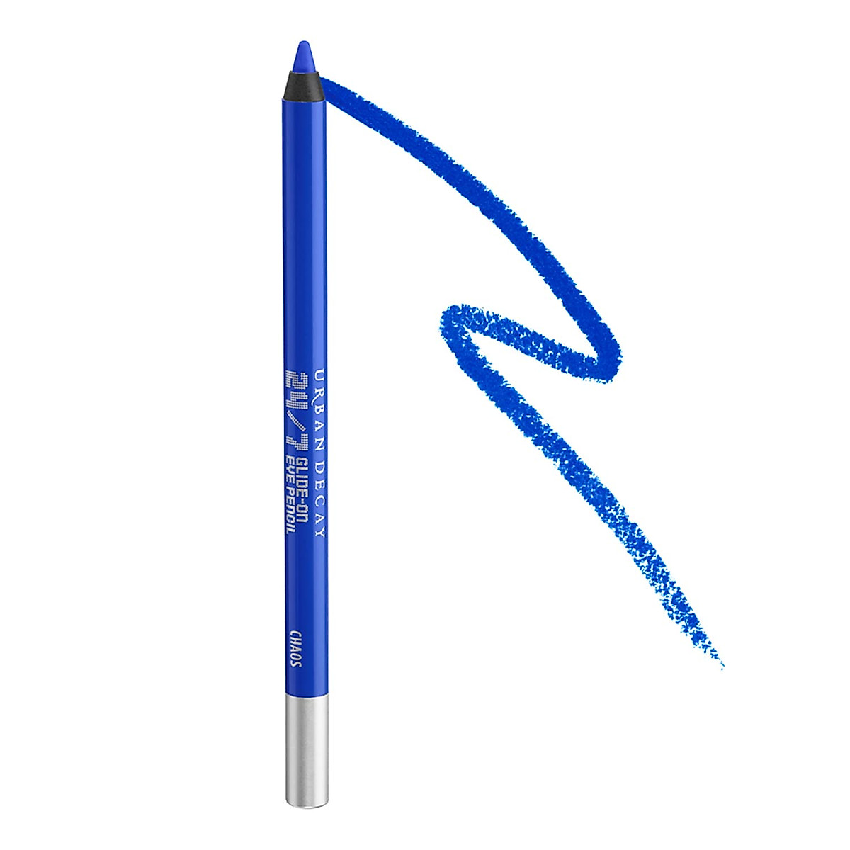 URBAN DECAY 24/7 Glide-On Waterproof Eyeliner Pencil (Chaos - Cobalt Blue Matte), Smudge-Proof, Transfer-proof, Long-lasting Colored Eye Liners, Hydrating Vitamin E, Cruelty-free - 0.04 oz