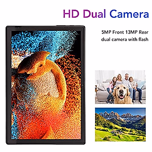 ciciglow 10.1 Inch Android Tablet pc, Ultra Portable 4GB 32GB Tablets, 1280x800 IPS Screen, Dual Card Dual Standby, 5500mah Battery, 5MP Front 13MP Rear, 2.4G/5G WiFi, Bluetooth(US)