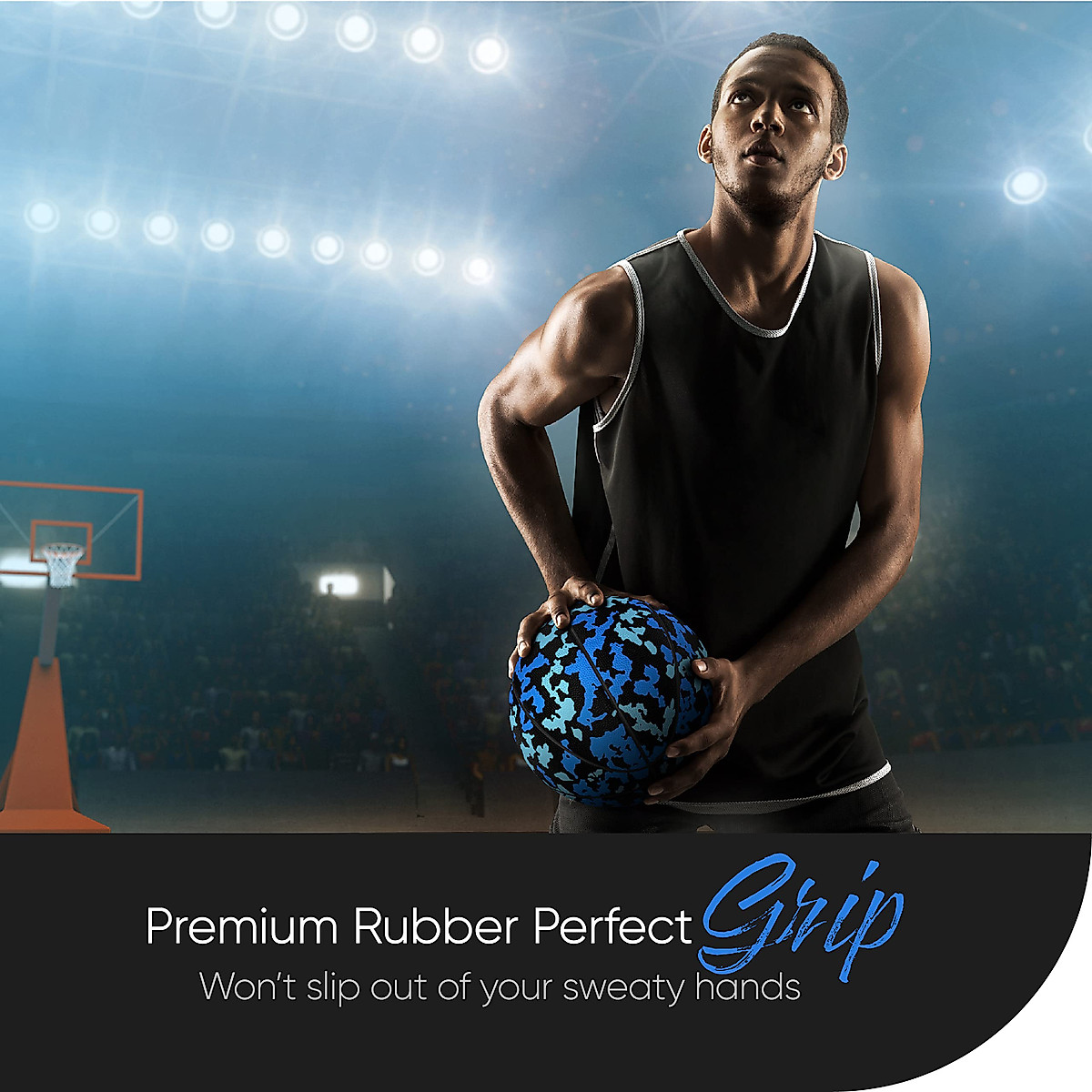 Millenti NCAA Mens Basketball Indoor Outdoor Blue Street Basketball - Regulation Adult NBA Game Size 29.5" Blue Basketball 7, BB0207BU