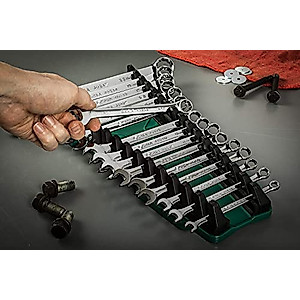 SATA 16-Slot Reversible Wrench Racks, SAE and metric, 2-Pack - ST95411