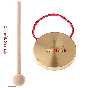 Tzong Mini Gongs Tambourine Cymbals Percussion Musical Instruments