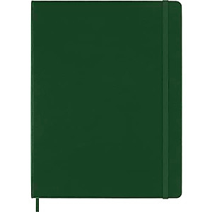 Moleskine Notebook, Extra Large, Ruled, Myrtle Green, Hard Cover (7.5 x 9.75)