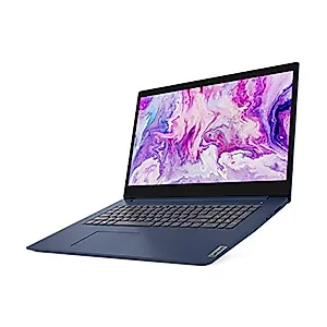 Lenovo IdeaPad 3 17.3" HD+ LED Backlit Display Laptop, Intel Core i5-1035G1 Processor, 8GB RAM, 256GB SSD, HDMI, WiFi, Bluetooth, Webcam, Windows 10, Abyss Blue, W/ IFT Accessories