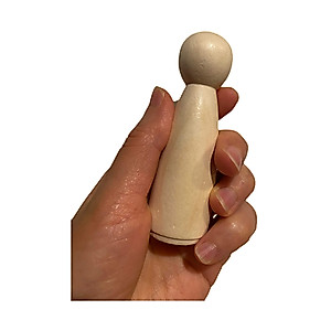 Ellipticus Valley Giant 4-1116 Wood peg Doll, 6 peg People Family, Perfect Size for Artist, Kids, Students Crafting, Gift