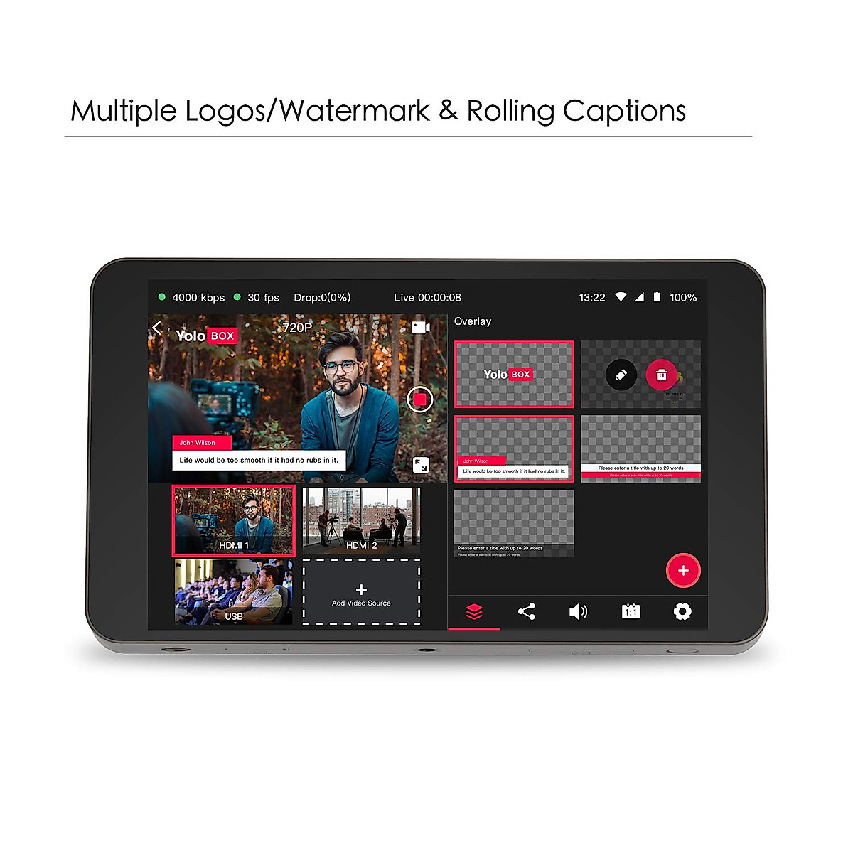 YoloLiv YoloBox Portable Live Stream Studio