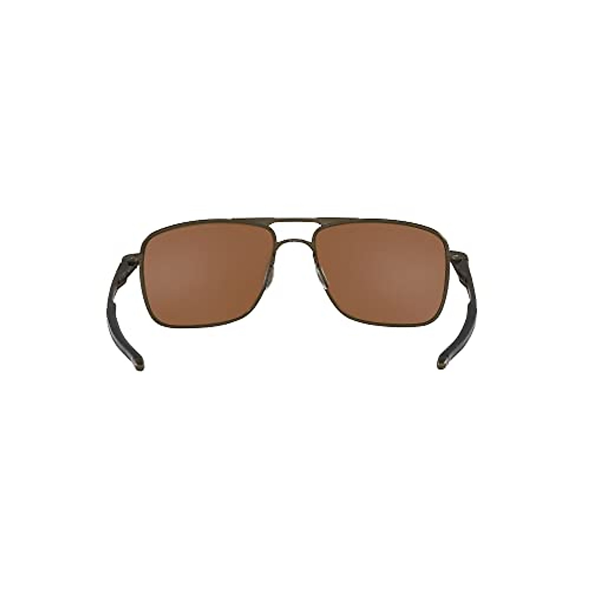 Oakley Men's OO6038 Gauge 6 Titanium Square Sunglasses, Pewter/Prizm Tungsten, 57 mm