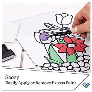 Gallery Glass, 4 Piece Tool Set Perfect for Stained Glass DIY Arts and Crafts, 19739, Multi-Color