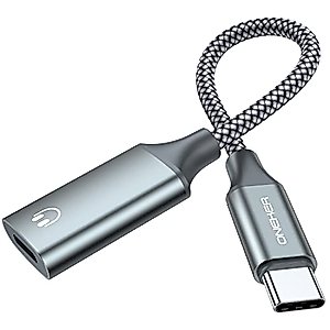 USB-C to Lighting Audio Adapter Cable,USB Type C Male to Lighting Female Headphones Cable Converter Compatible with iPad Pro 2021 MacBook Samsung Galaxy S23 S22 S21 S20+,(Does not Support Charging)