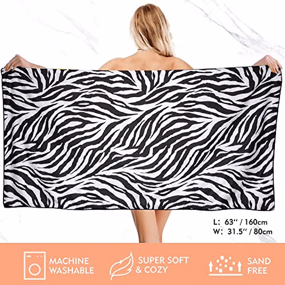 Rosa Acca Bath and Body Gift Spa Gift Set 20 Pcs Set Vanilla Coconut Zebra Spa Kit, Spa Bath Set for Women Gift with Body Lotion,Slipper,Pumic Stone,Soap & More for Christmas Holiday Thanksgiving Day