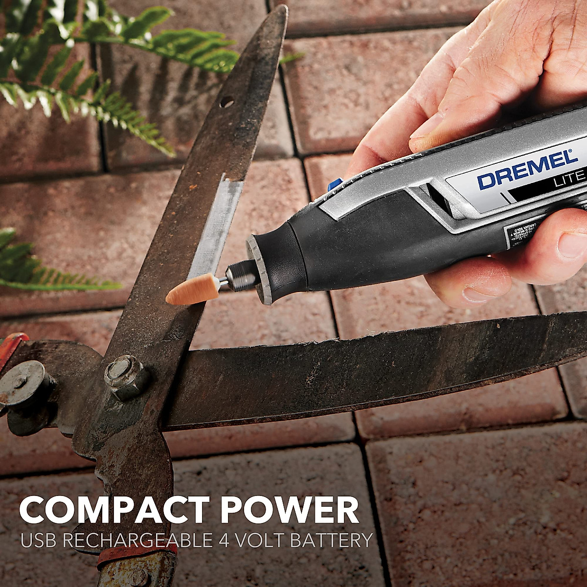 Dremel Lite 7760 N/10 4V Li-Ion Cordless Rotary Tool Variable Speed Multi-Purpose Rotary Tool Kit, USB Charging, Easy Accessory Changes - Perfect For Light-Duty DIY & Crafting