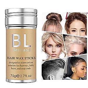 BestLand Hair Wax Stick, Flyaways Hair Stick Non-greasy Styling Wax Stick for Hair Edge Control Hair Finishing Slick Wax Stick Flyaways Edge Frizz Baby Hairs (2.7 Fl Oz (Pack of 1))