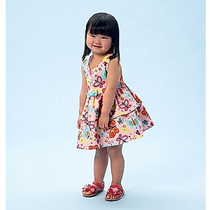 McCall Pattern Company M6944 Toddlers' Top, Dresses, Rompers and Panties, Size CAA