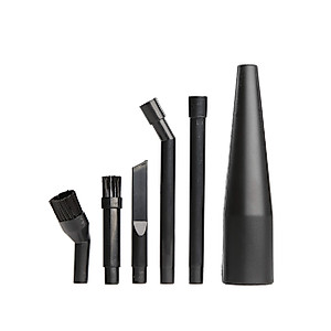 CRAFTSMAN CMXZVBE38668 1-1/4 in. 6-Piece Micro-Cleaning Wet Dry Vac Attachment Kit, Industrial-Grade Shop Vacuum Accessories for Intricate and Detail Cleaning, Fits 1-1/4 in. Hose Diameter