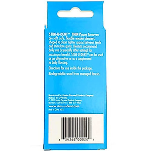 The Natural Dentist, Plaque Removers Stim U Dent Thin, 160 Count
