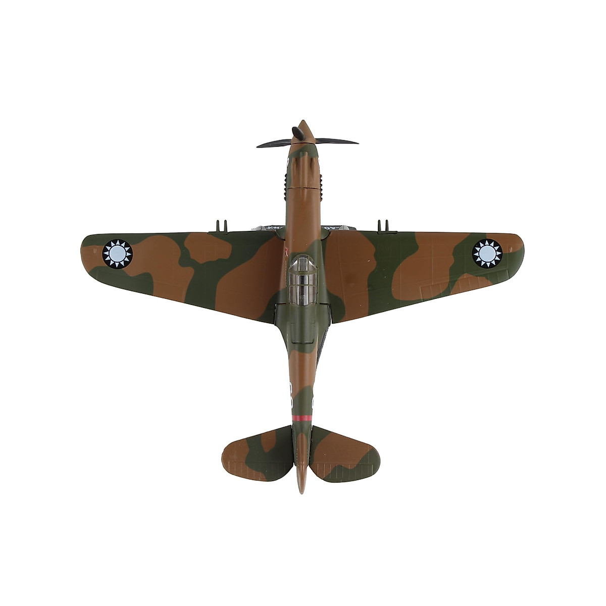 Daron Worldwide Trading P-40 Warhawk Hell's Angels 1:90 Vehicle, Brown , Black