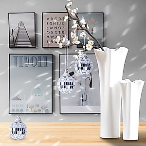 60PCS Disco Ball Ornament - 1.2 Inch Mirror Disco Ball 60s 70s Reflective Mirror Ball Christmas Tree Wedding Birthday Party Ball Ornaments