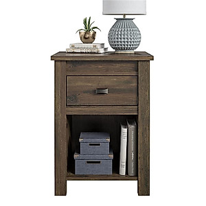 Ameriwood Home Farmington Night Stand, Rustic ,Small, Century Barn Pine -