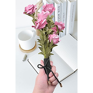 TeeYee Women PU Leather Knitted Waist String Belt/Rope/Chain Long Boho Wrap Skinny Belt (one size, black)